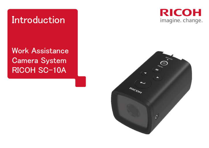 Work Inspection Camera RICOH SC-10A How to use